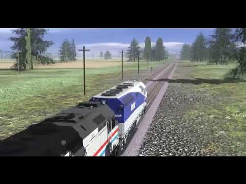 Trainz Railroad Simulator 2022 my custom marias pass map - YouTube