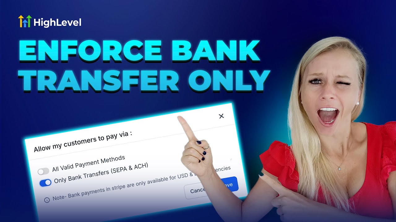 How to Set Up Bank Transfers Only in Your Invoices - YouTube