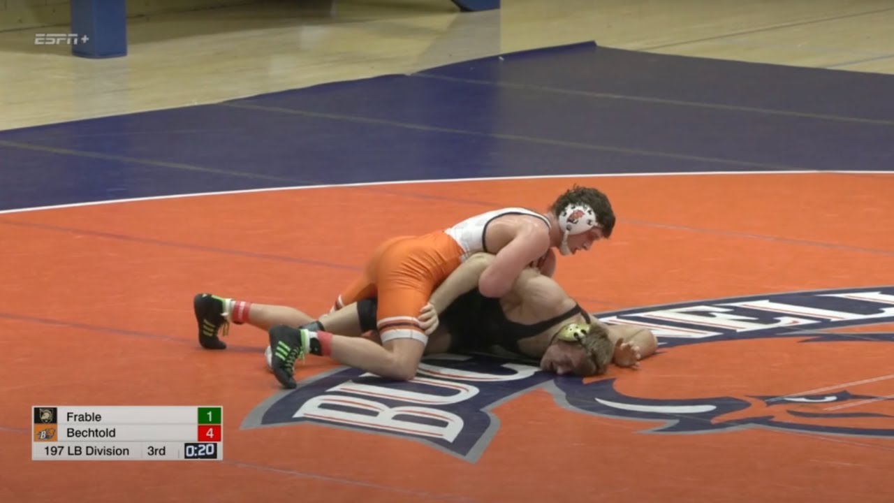 197lbs Dillon Bechtold (Bucknell) vs Wolfgang Frable (Army) - YouTube