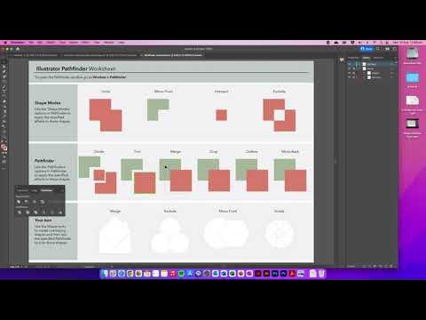 Pathfinder Tools (worksheet) – Adobe Illustrator - YouTube