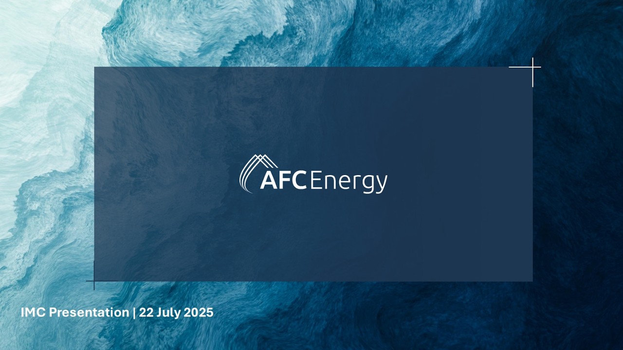AFC ENERGY PLC - Investor Update - YouTube