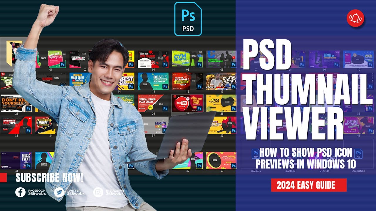 How To Show PSD Icon Previews In Windows 10 File Explorer - YouTube