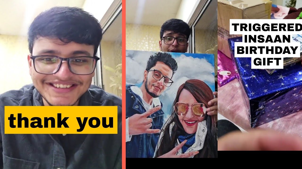 TRIGGERED INSAAN BIRTHDAY CELEBRATION 🎉🎉, BIRTHDAY GIFT 🎁 OPENING VIDEO ...