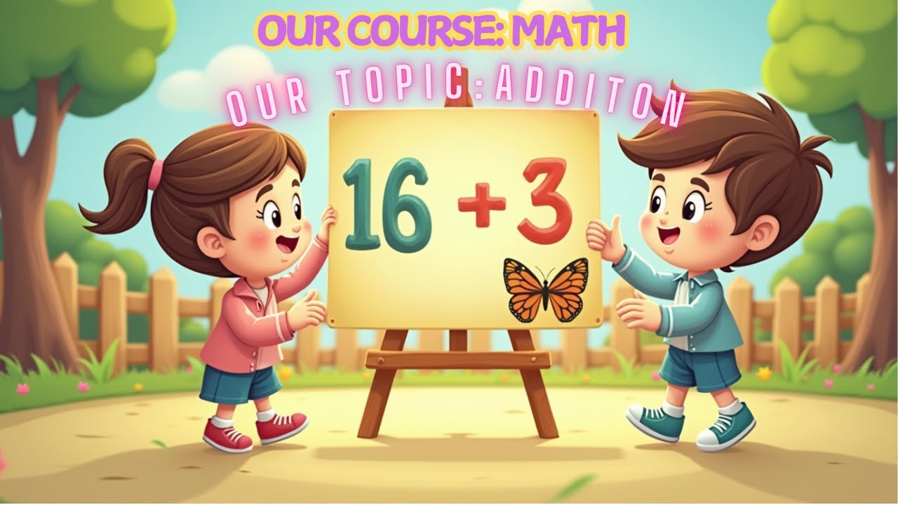 PRIMARY SCHOOL 1ST GRADE HOW TO DO SIMPLE ADDITION | Our lesson is math ...