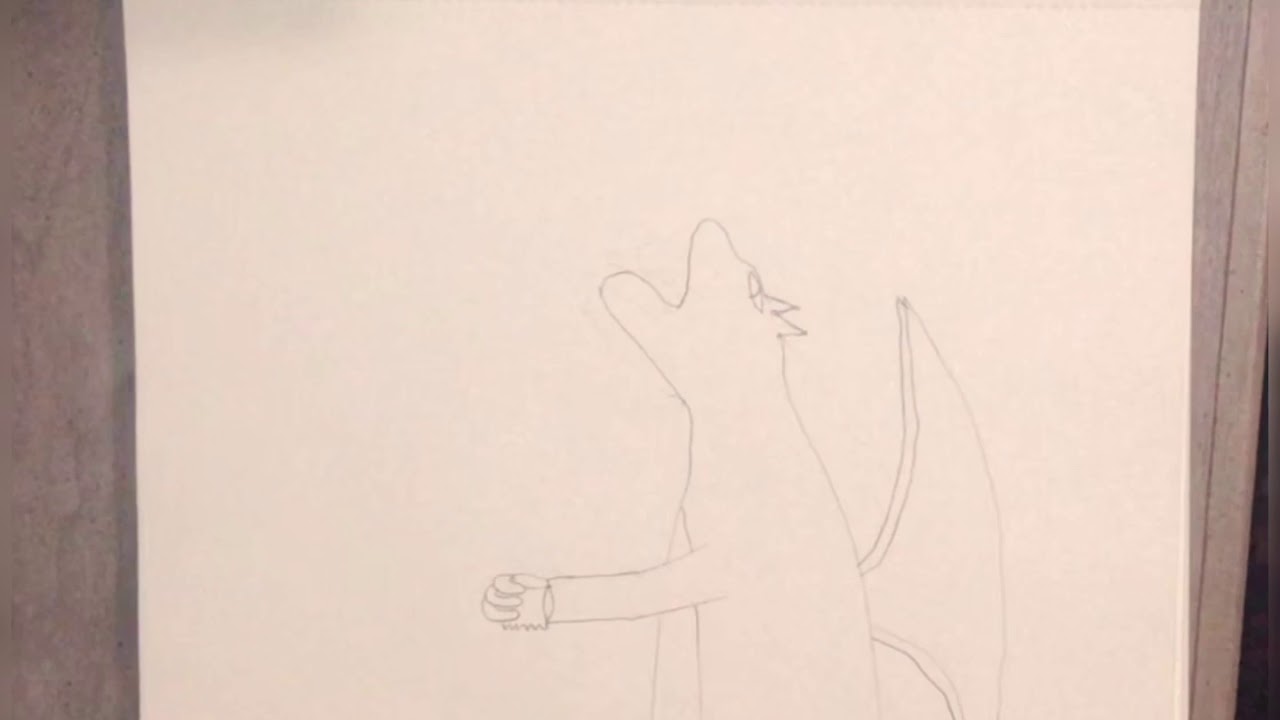 Me drawing dragon eat sheep - YouTube