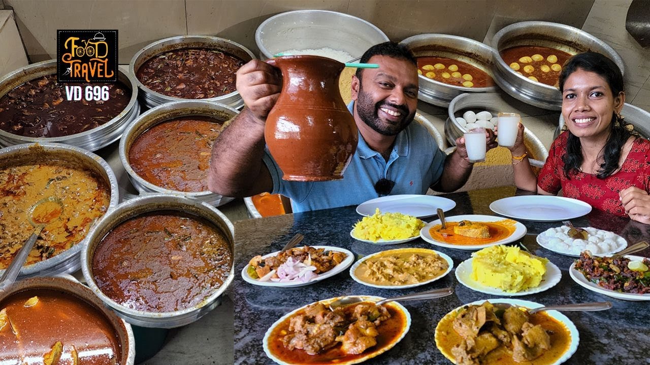 കള്ളും പിടിയും കോഴിയും | Toddy shop pidi + kozhi, duck curry, & fish ...