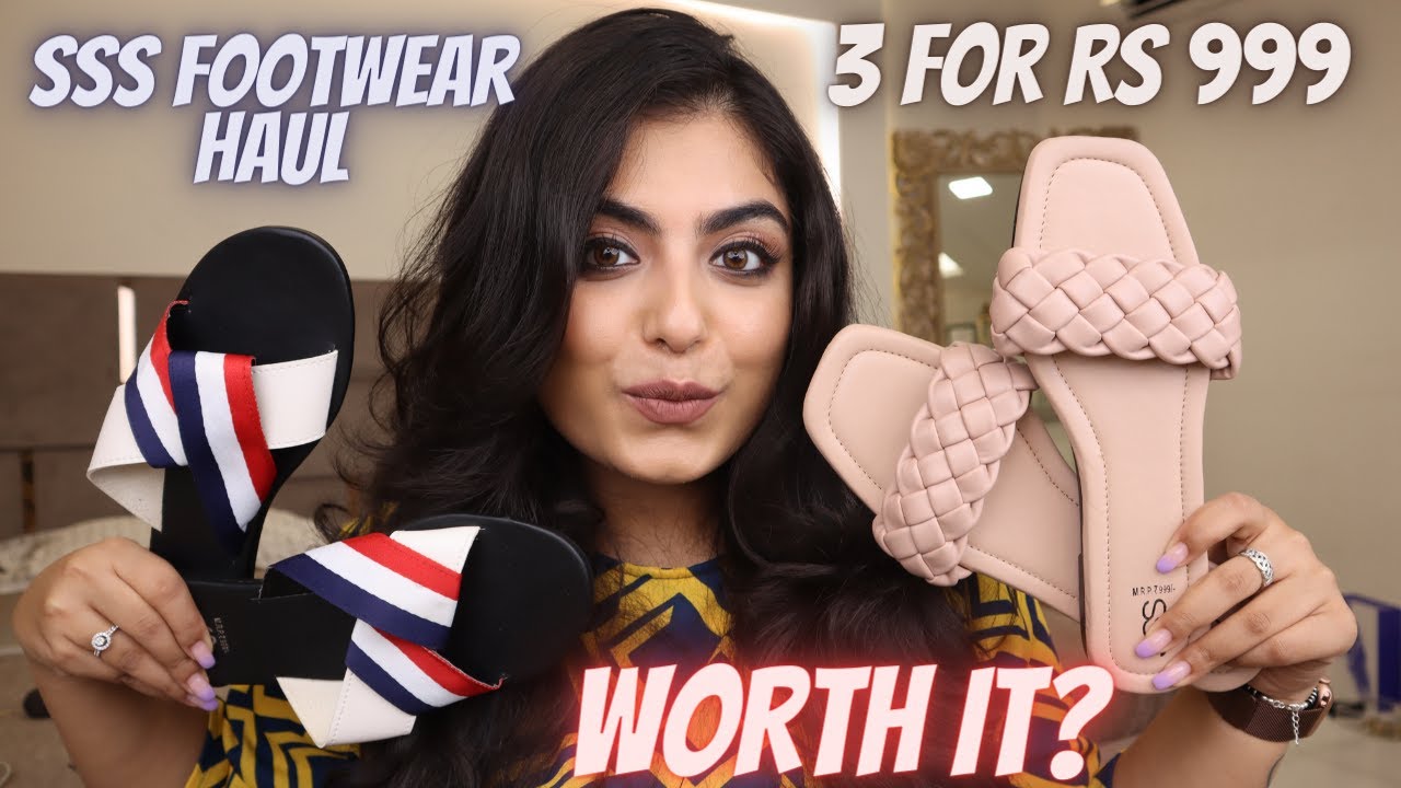 SSS Footwear Haul | 3 For Rs 999 | Worth It ?? - YouTube