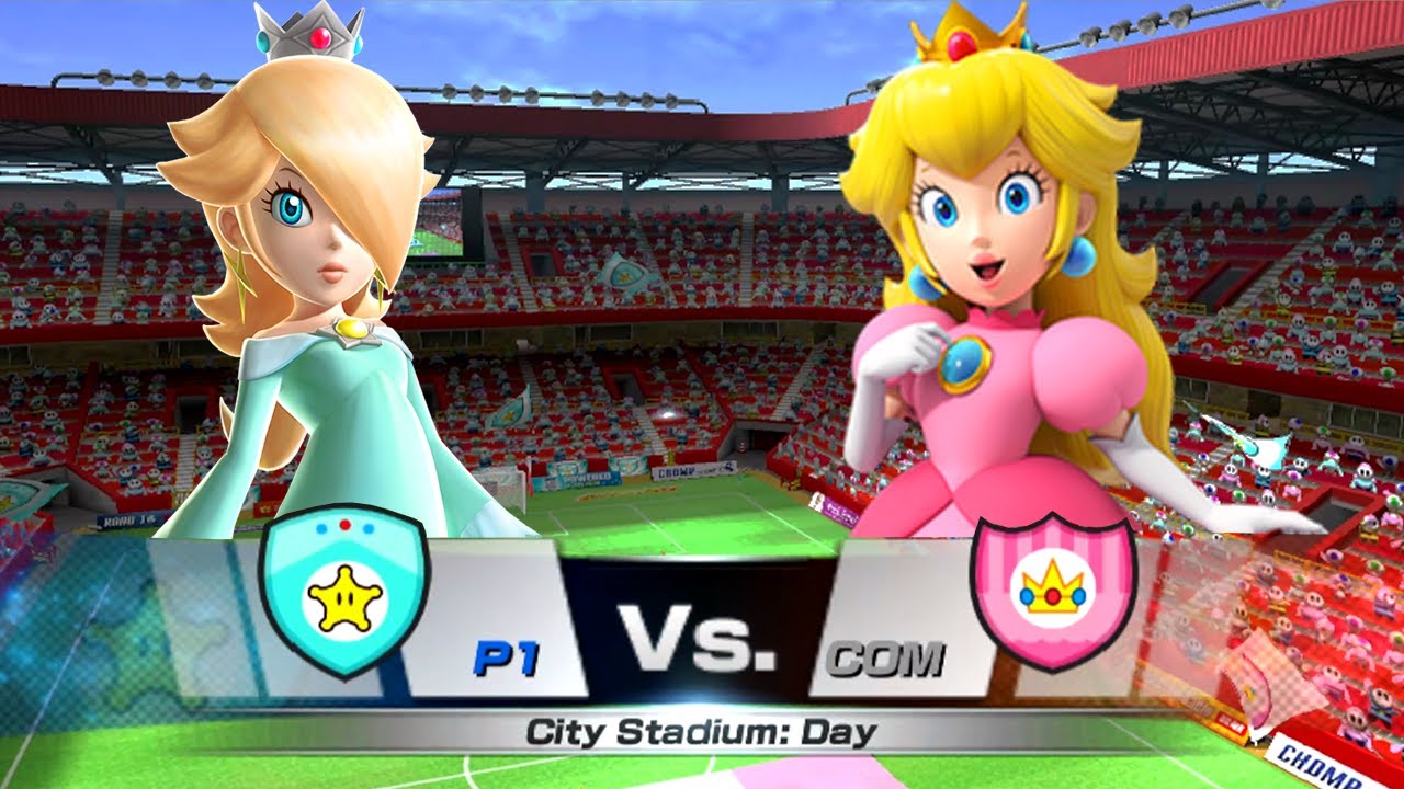 Mario Sports Superstars - Team Rosalina Vs. Team Peach (Hard CPU) - YouTube