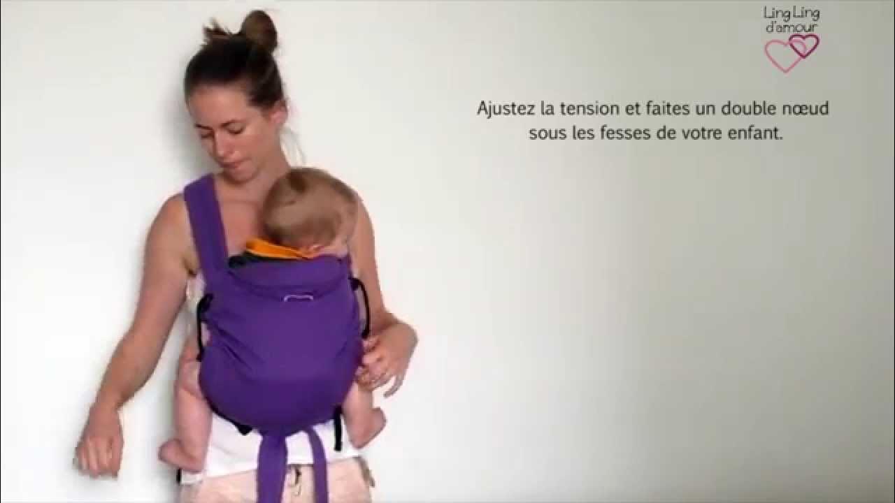 Mei Tai Portage Ventral Avec Pans Sous Les Jambes De Bébé Porte
