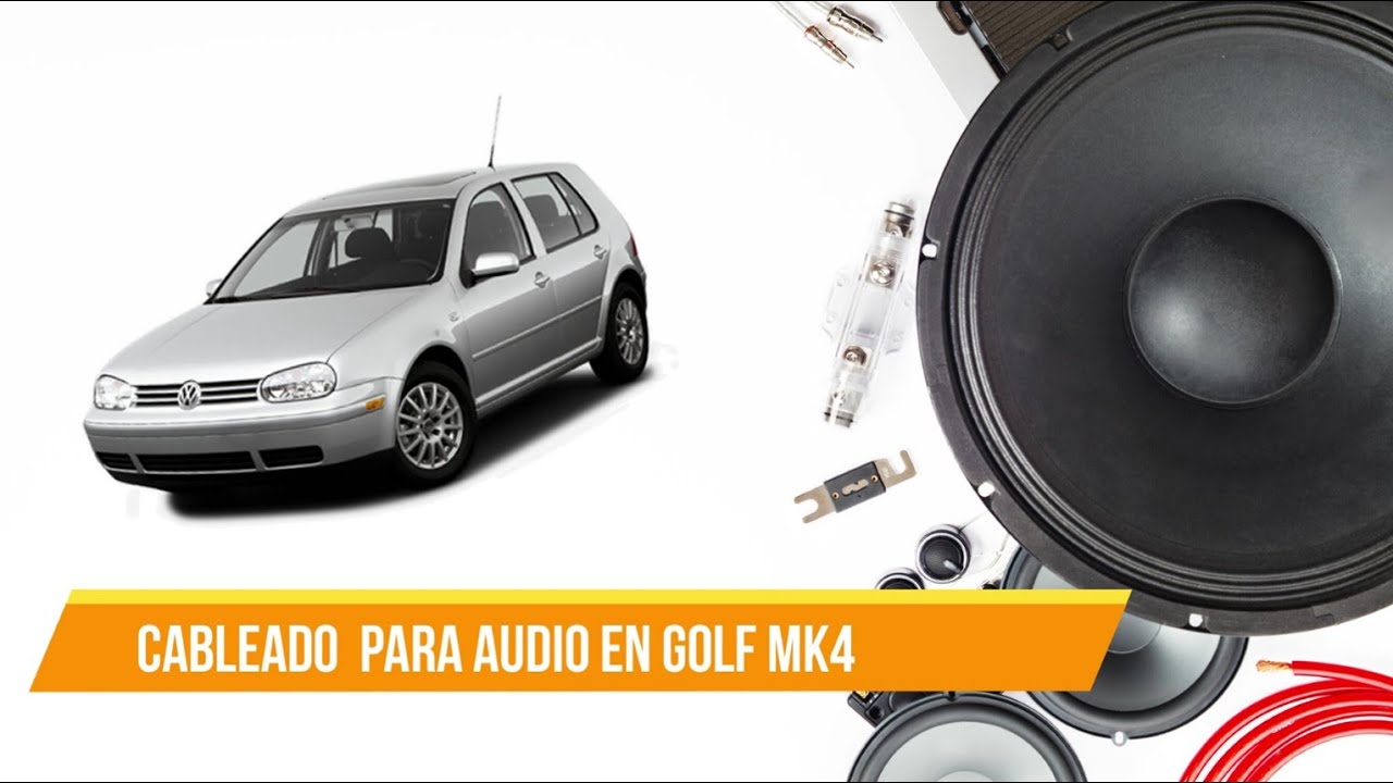 Instalación de cableado para audio en Golf MK4 - YouTube