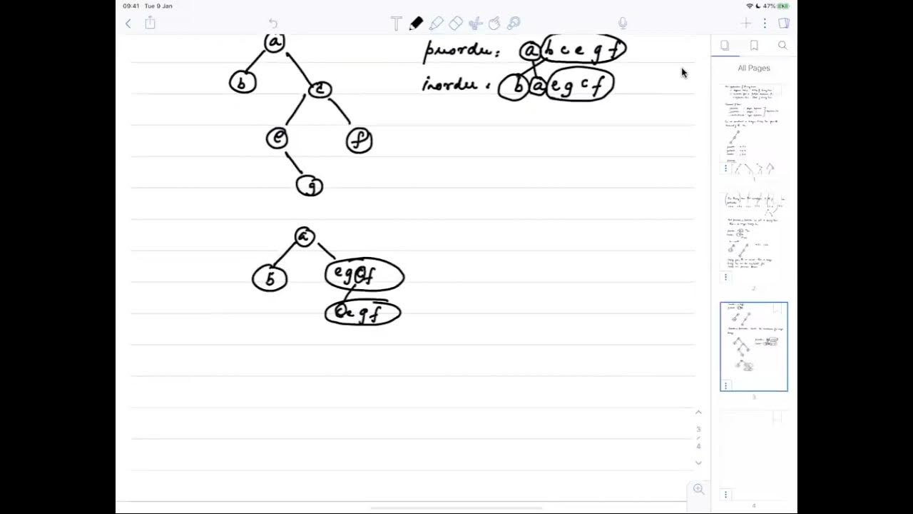 CS2700 Programming and Data Structures | Lec 46 | Construction of binary trees from traversals ...