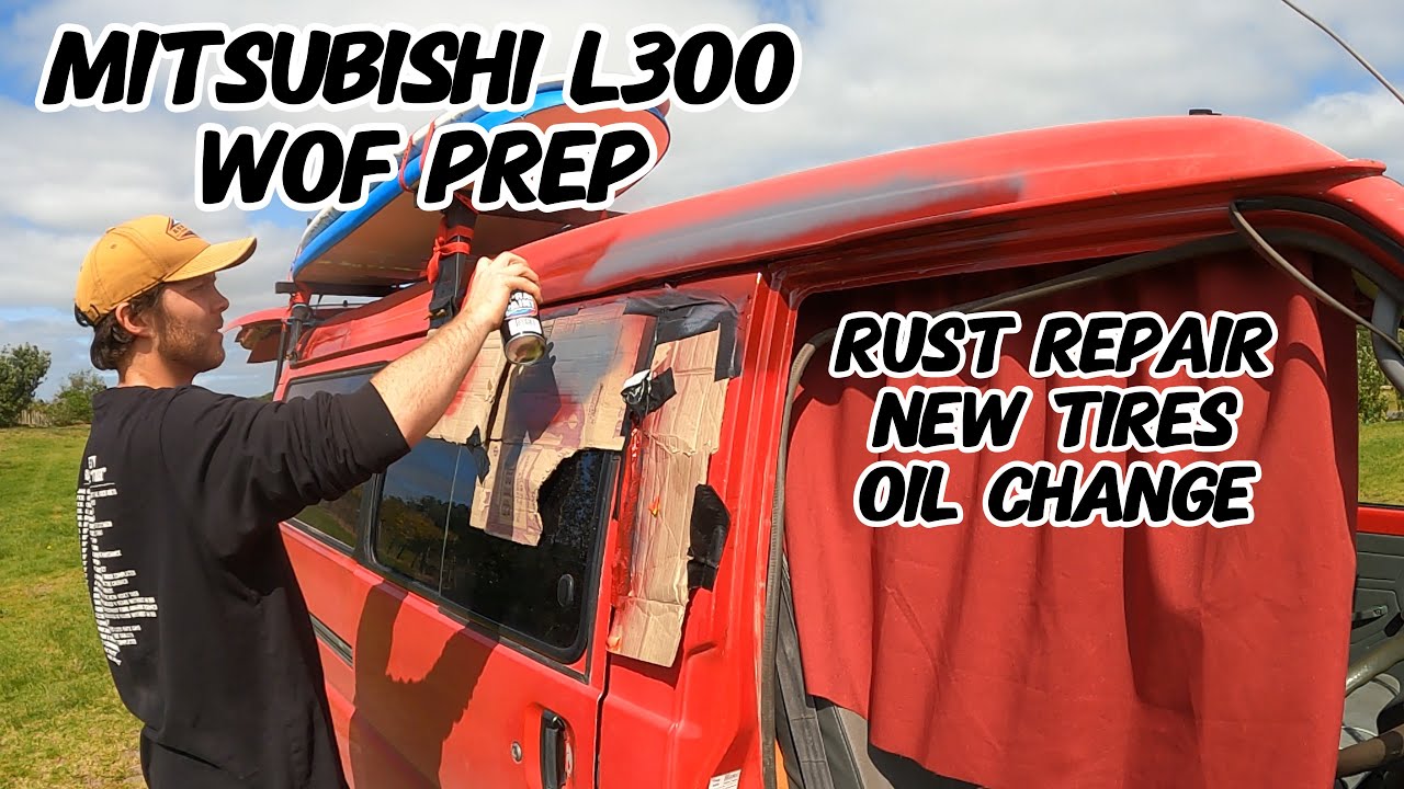 Mitsubishi L300 Rust Repairs and WOF Prep | New Zealand Travel - YouTube