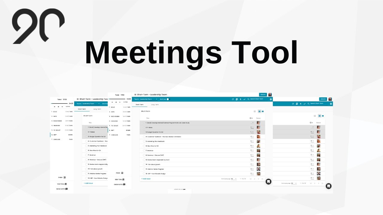Level 10 Meeting Team Meeting Agenda Template