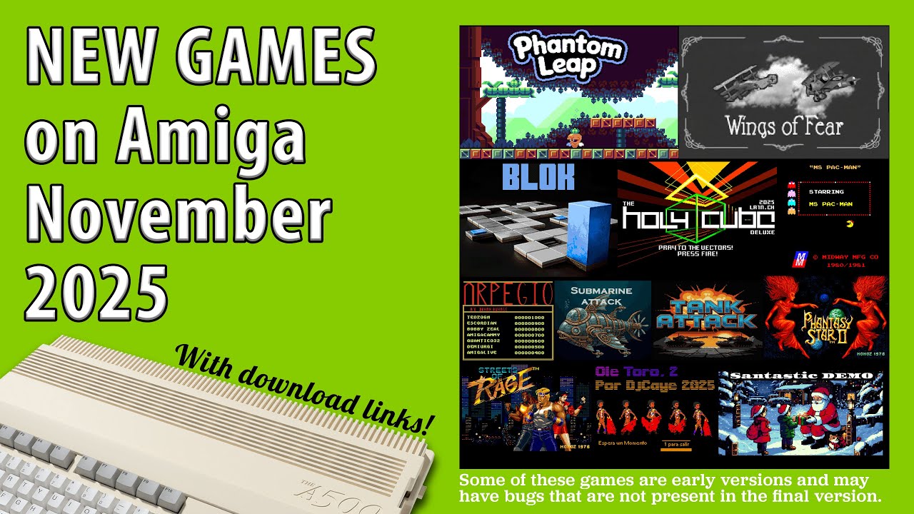 New Amiga games from November 2025 - YouTube