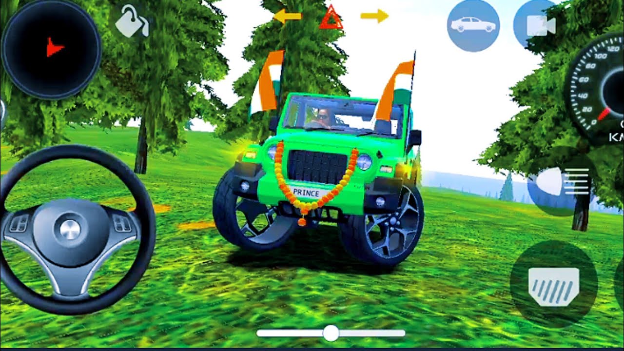 Dollar Song🤯 Modified Mahindra Green💚 Thar ||Indian Car Simulator 3D ...