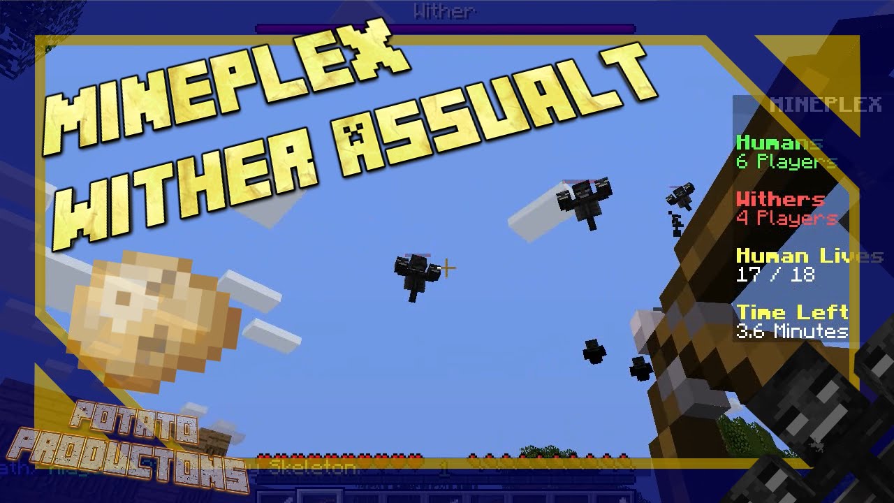 Minecraft | Mineplex Wither Assault Mini-Game "Blind the Withers ...