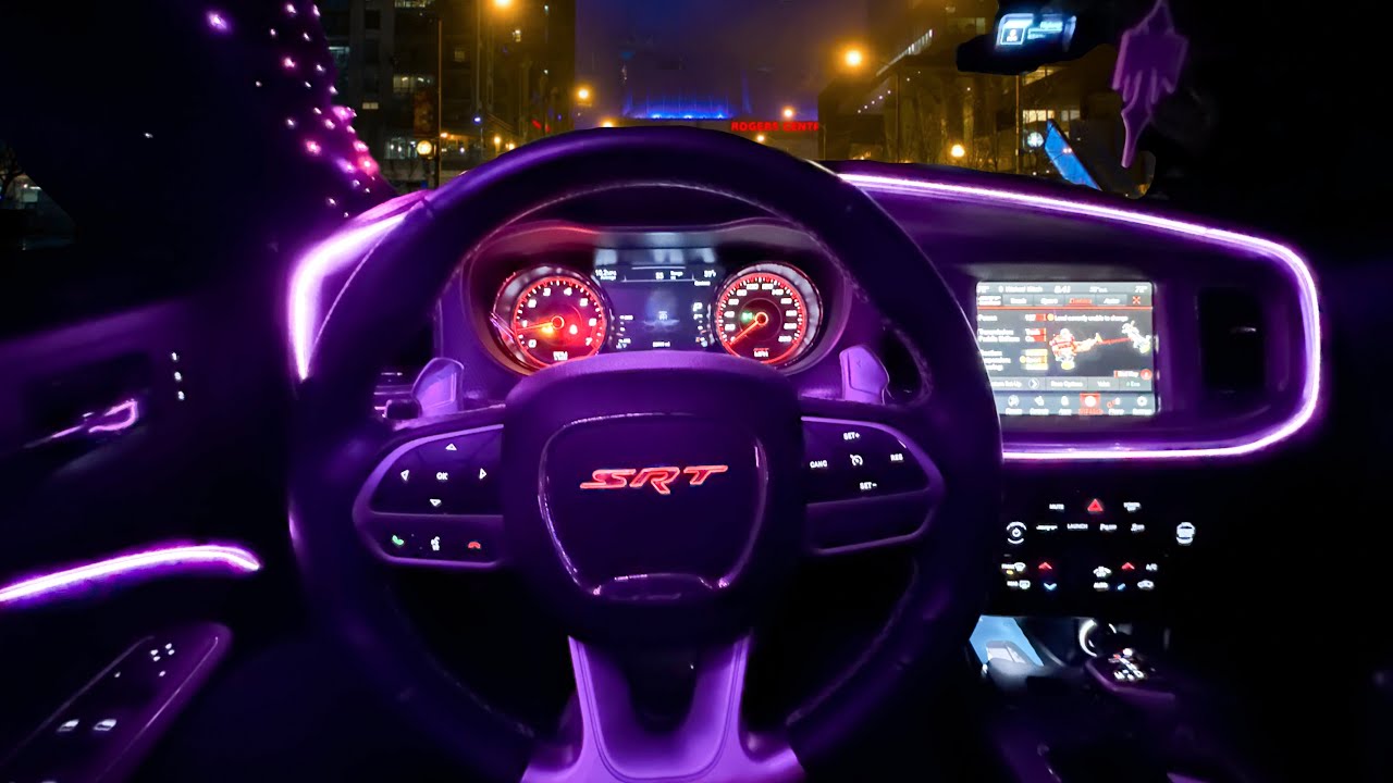 LATE NIGHT POV DRIVE IN A STRAIGHT PIPED HELLCAT REDEYE (900+ HP) - YouTube