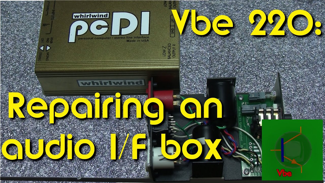 Vbe 220: repairing an audio interface Whirlwind pcDI - YouTube