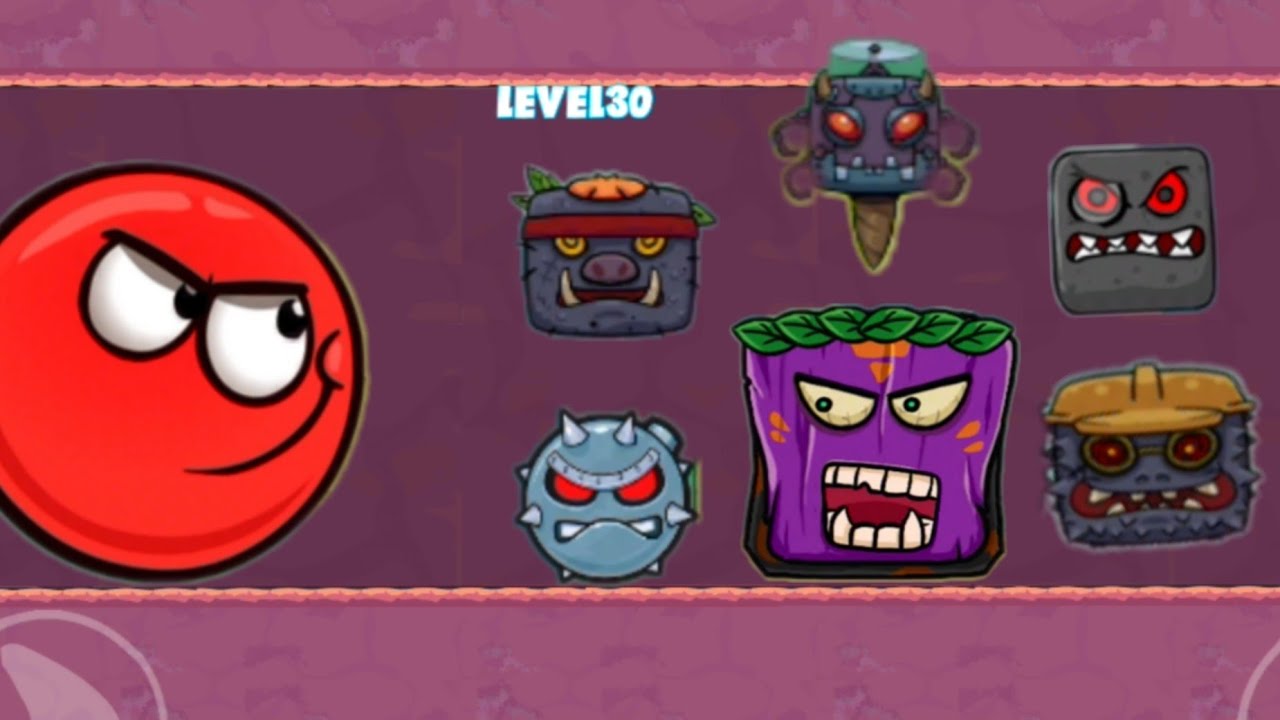 Red Bounce Ball 5 - Red Ball Gameplay - All Levels - Fight All Bosses ...
