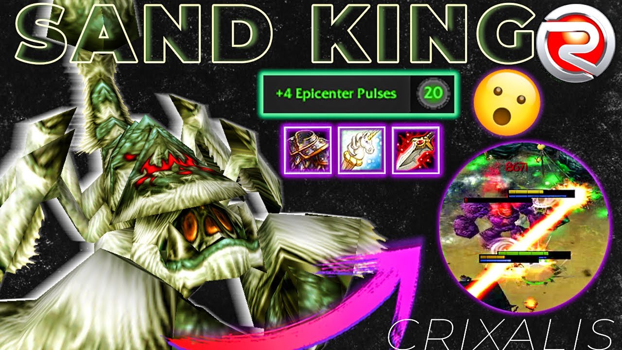 SAND KING DOTA 1 MID CON DAGA DE FUERZA + EPICO ROBO DE AEGIS 😎 ...