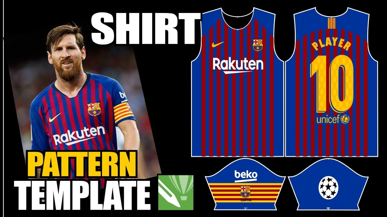 How to Make Basic Shirt Pattern For Sublimation - YouTube