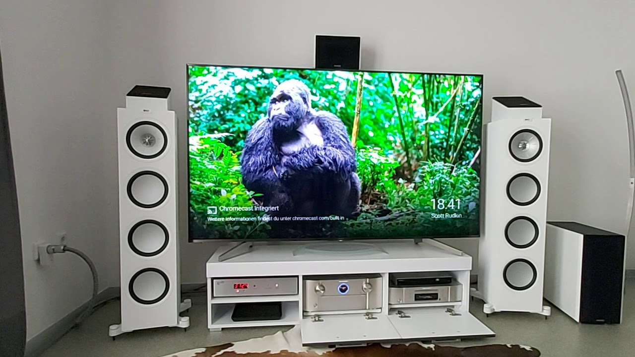 MARANTZ SR 7013 + KEF Q950 Stereo play - YouTube