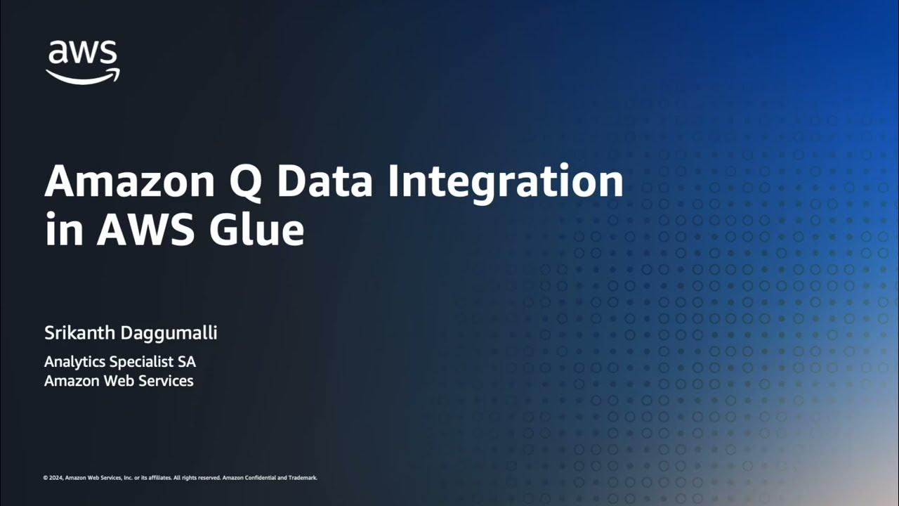Amazon Q data integration for AWS Glue | Amazon Web Services - YouTube