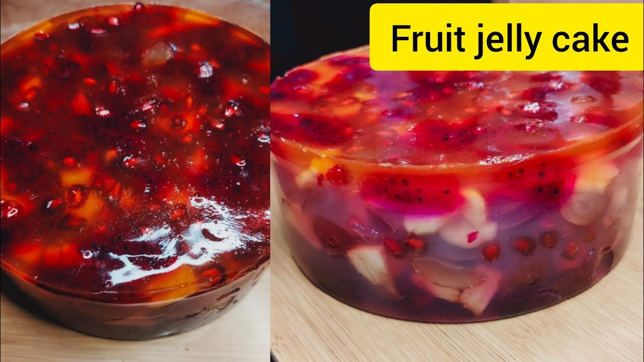 Fruit jelly cake recipe||Jelly fruit cake recipe||Smithi #smithi #jelly ...