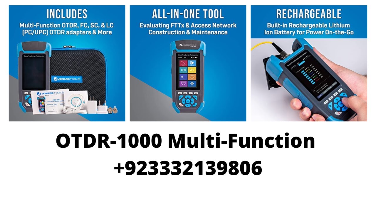 OTDR 1000 Multi-Function OTDR with OTDR Event Map Power Meter Light ...