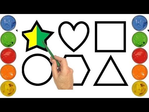 Learn shapes for kids | drawing for kids & toddler | how to draw shapes ...