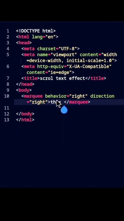😱😱💥how to scroll text in #html #css #htmltutorial #html5 - YouTube