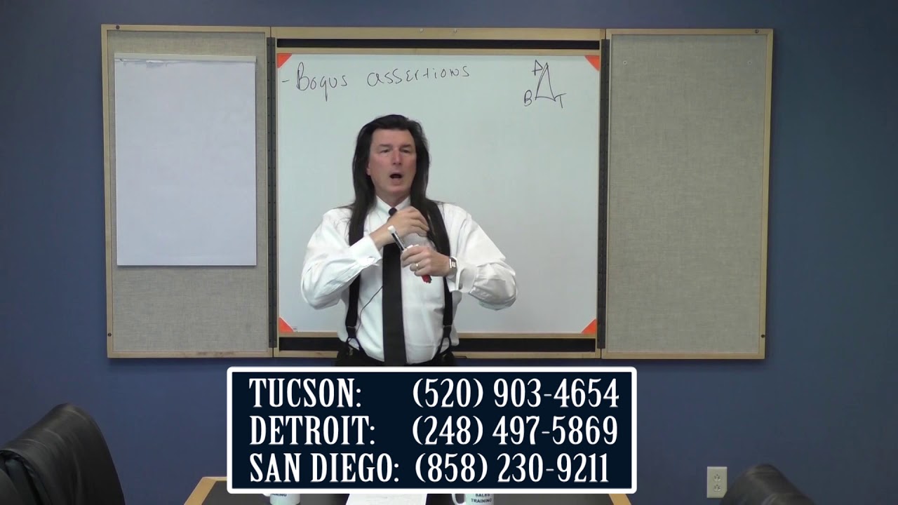 Don Zavis Sales Training: Bogus Assertions - YouTube