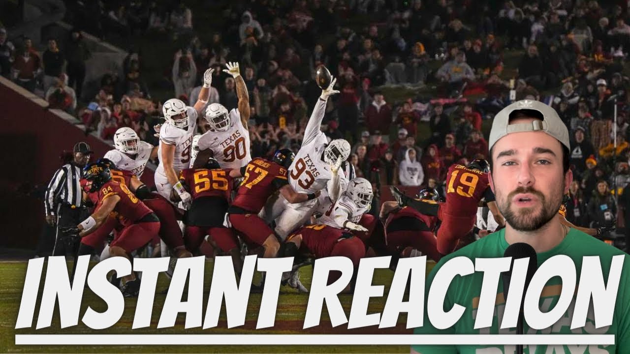 Texas Gets the Job Done vs Iowa State | Instant Reaction - YouTube