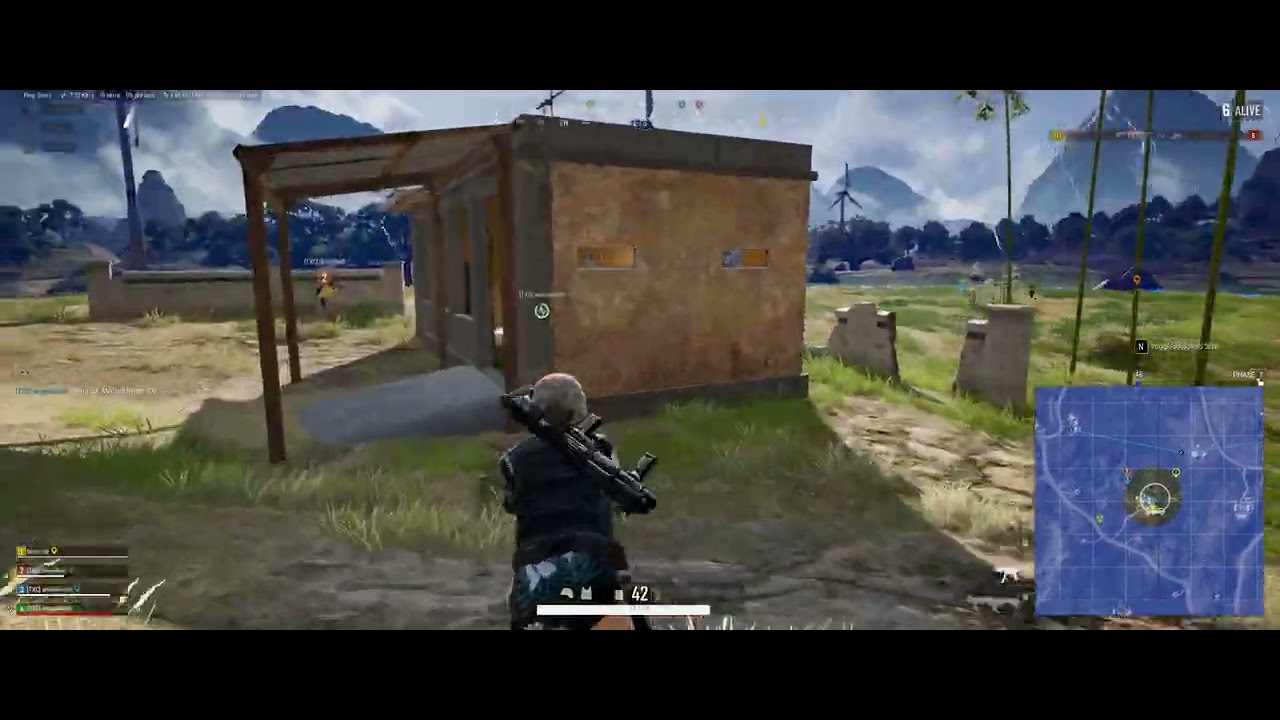 PUBG | MP5K - red dot long shot - YouTube