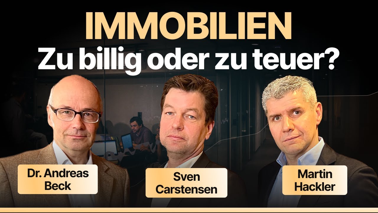 Immobilien zu teuer oder zu billig? – Neue Daten zur Krise mit Dr ...