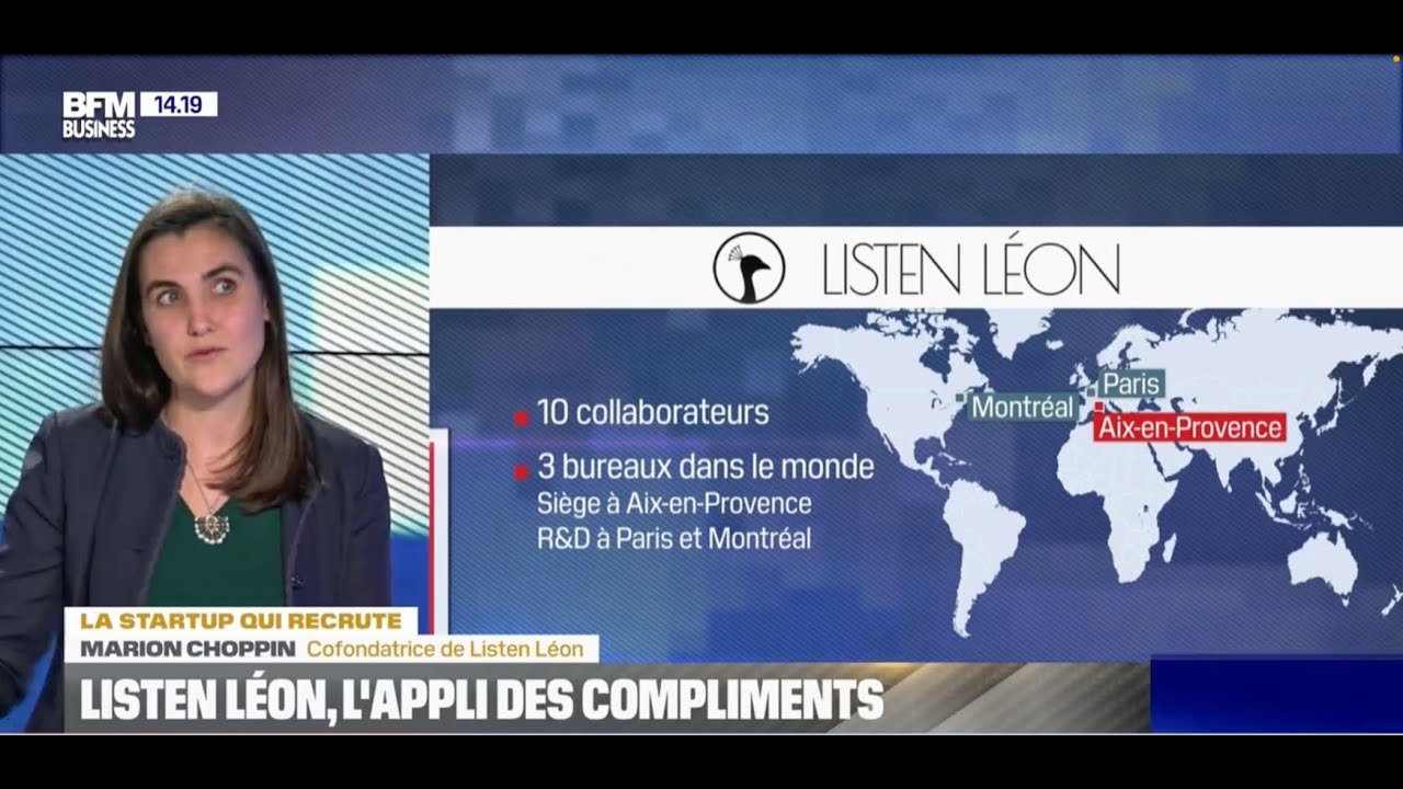 Listen Léon, l'appli des compliments anonymes sur BFM Business - Club ...