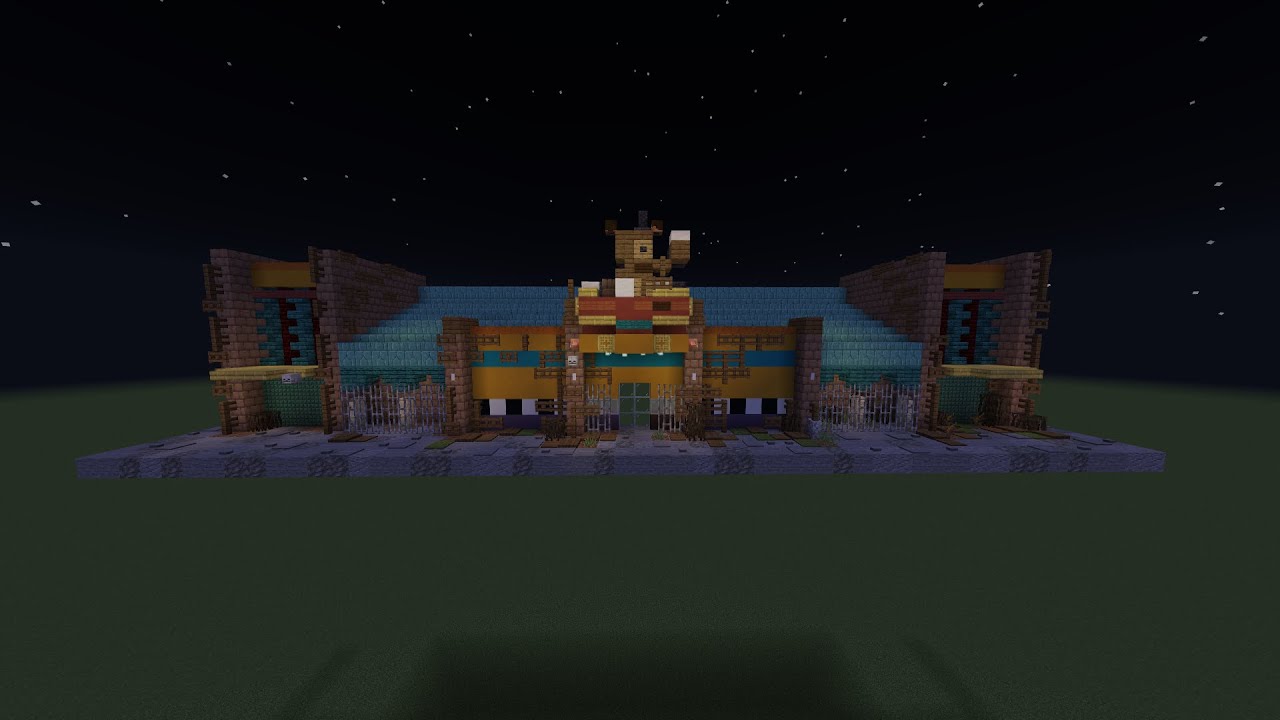 rebuilding the fnaf movie map in minecraft - YouTube