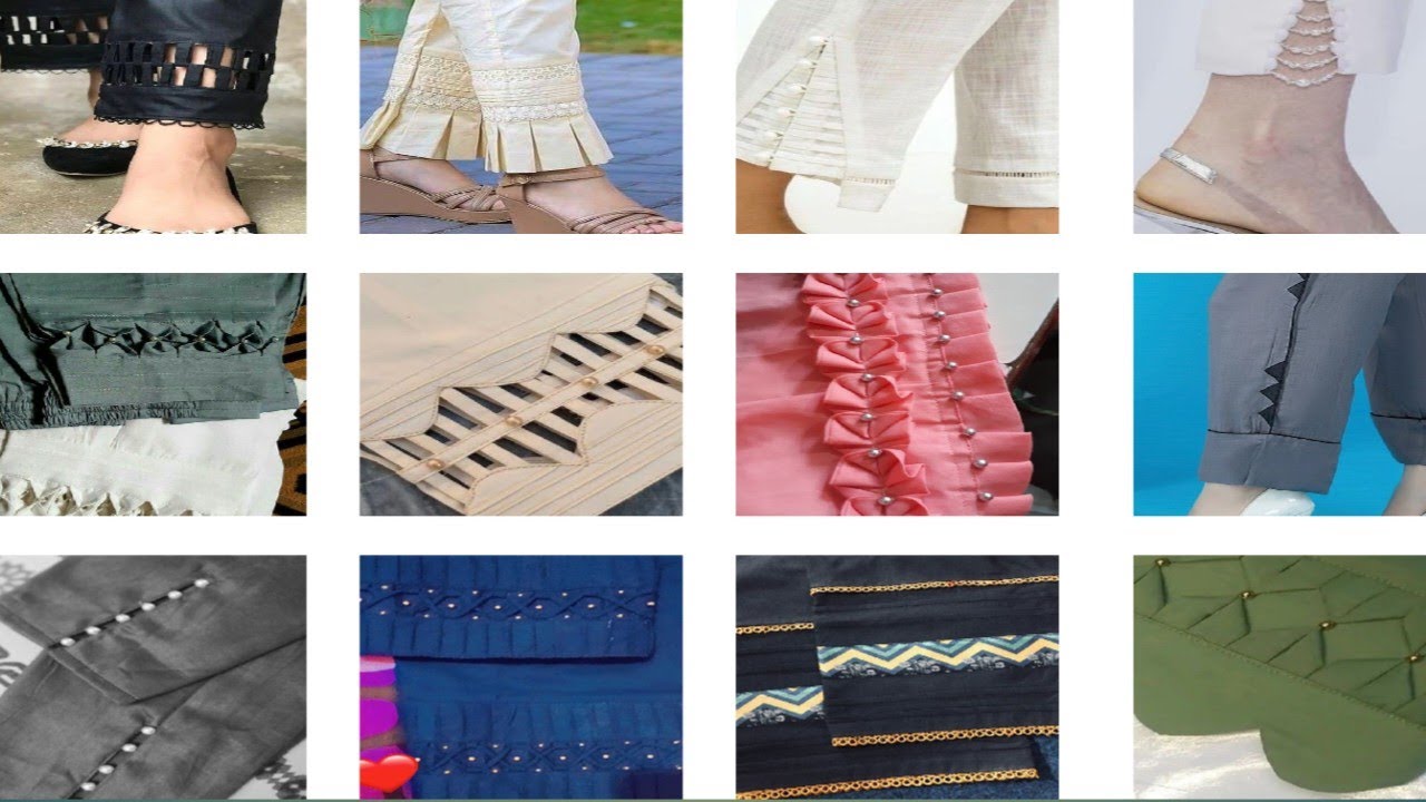 Unique latest trouser designs | Capri designs for girls ...