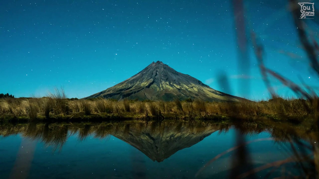 Mount Taranaki cloud and star 4K time-lapses - YouTube