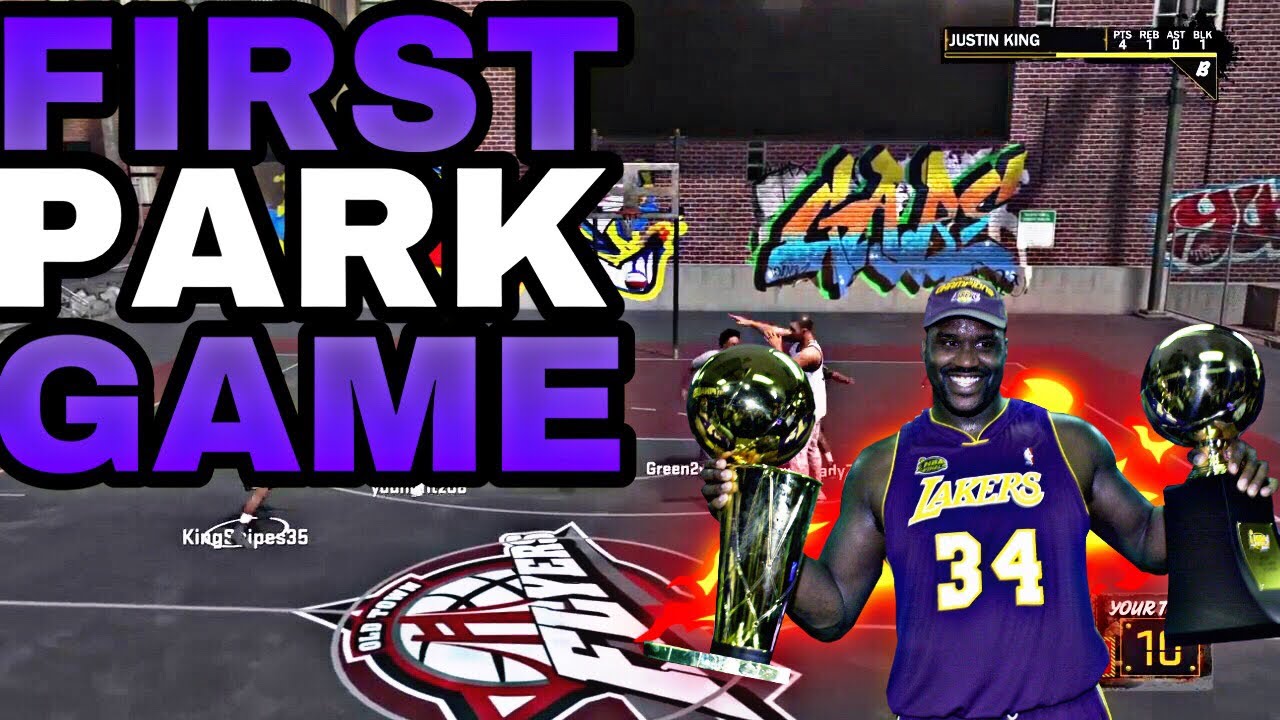 NBA 2K18 MyPark: FIRST PARK GAME WITH SHAQ BUILD! - YouTube