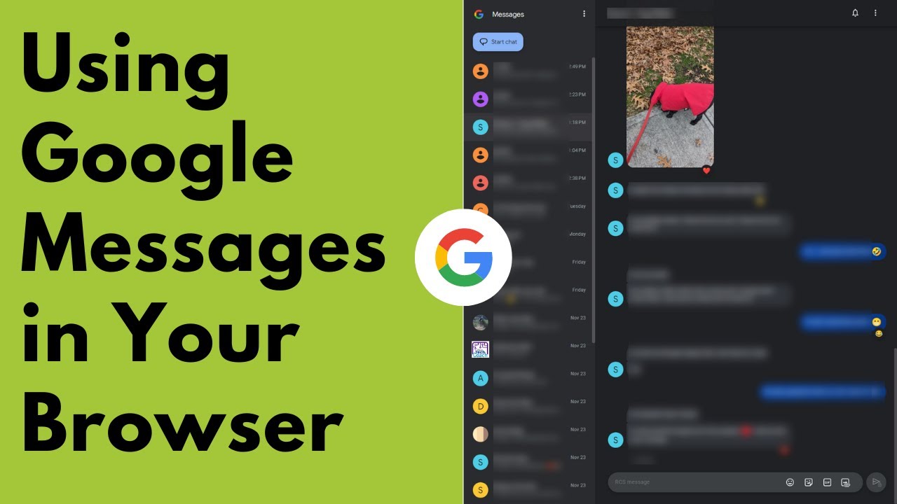 Using Google Messages in Your Browser - YouTube