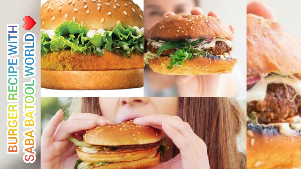 Homemade Chicken Reggy Burger Recipe | chicken patties | yummy and fast by Saba Batool World ...