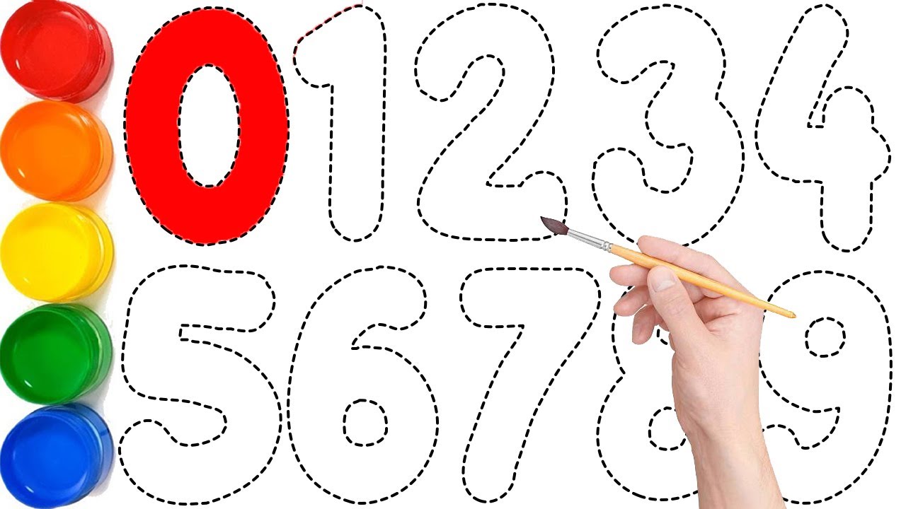 123 for Kids | Learn to Draw and Paint Numbers 123s for kids ...