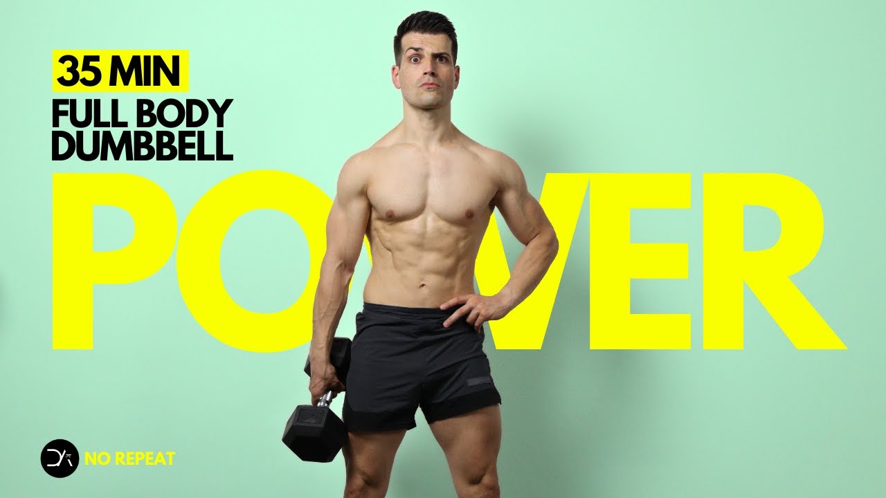 35 min COMPACT Full Body Dumbbell Workout | SUPERSET + DYNAMIC SET | No ...