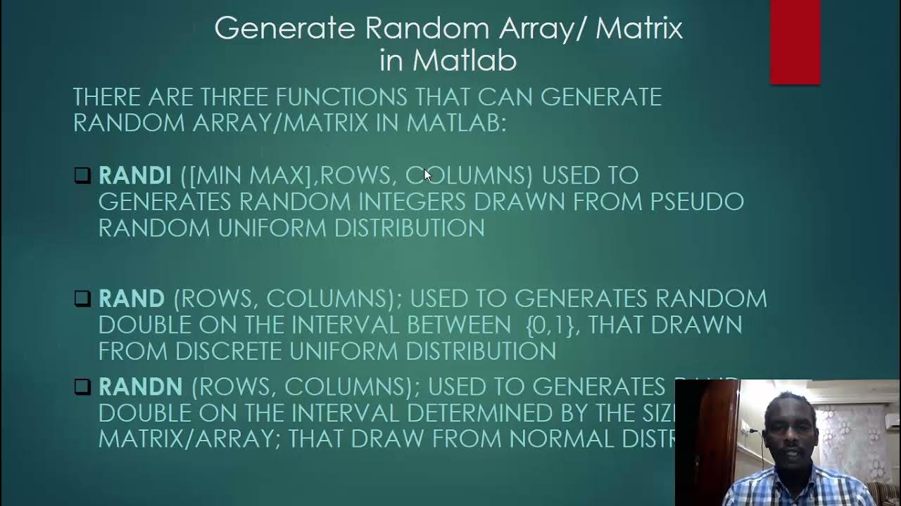 Random Matrices Generation part(1) - YouTube