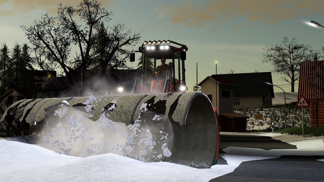 Fs19 Timelapse | Snow Plowing on Sudharz | Plowing snow off the roads ...