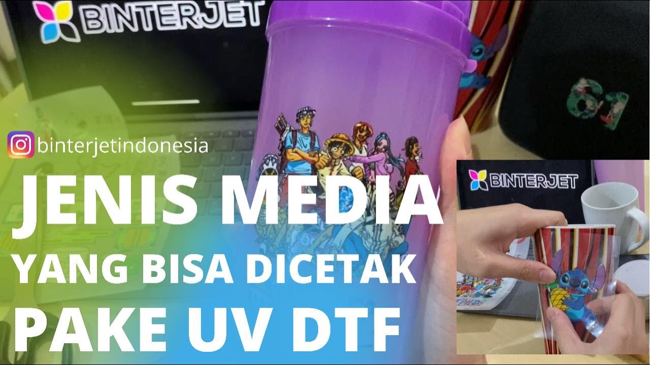 HASIL CETAK UV DTF DARI PRINTER BINTERJET | BJET R-UV - YouTube