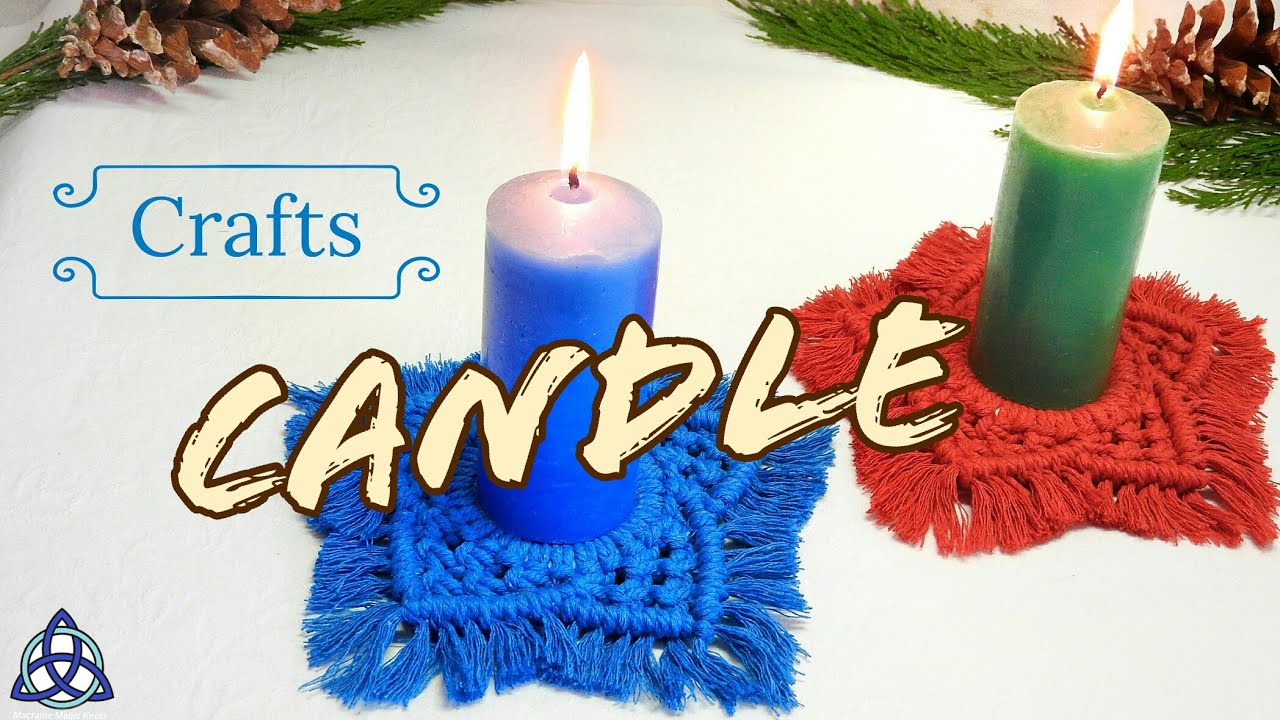 DIY | Macrame Candle Holder | Macrame Craft - YouTube