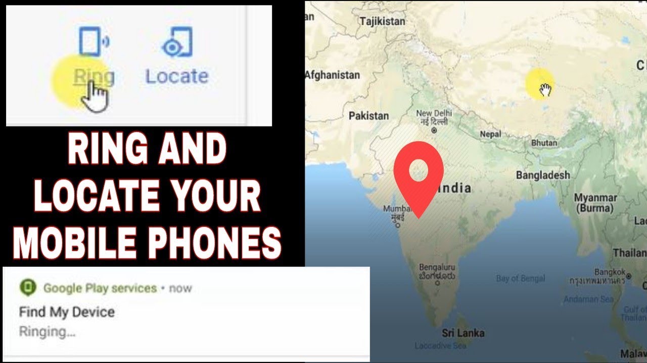 Locate and Ring your Mobile Phones by Using Google Account || Find Your ...