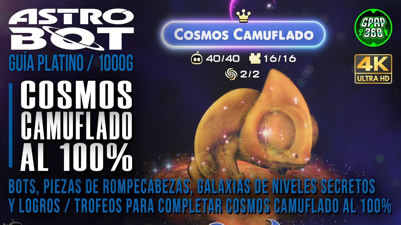 Astro Bot | Cosmos camuflado al 100% (Guía de TODOS los Bots, Piezas ...